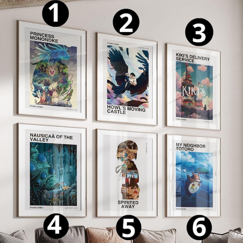 Studio Ghibli Poster - Etsy