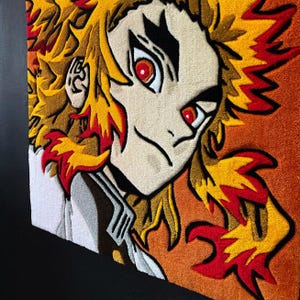 Anime Rug, Japanese Style Tufted Area Carpet, Handmade Manga Decor Rug ...