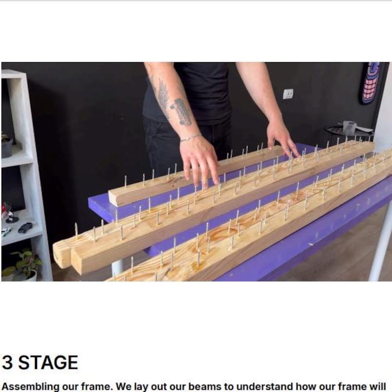 Tufting Frame Digital Plans for Building Your Own Wall-mounted Tufting ...