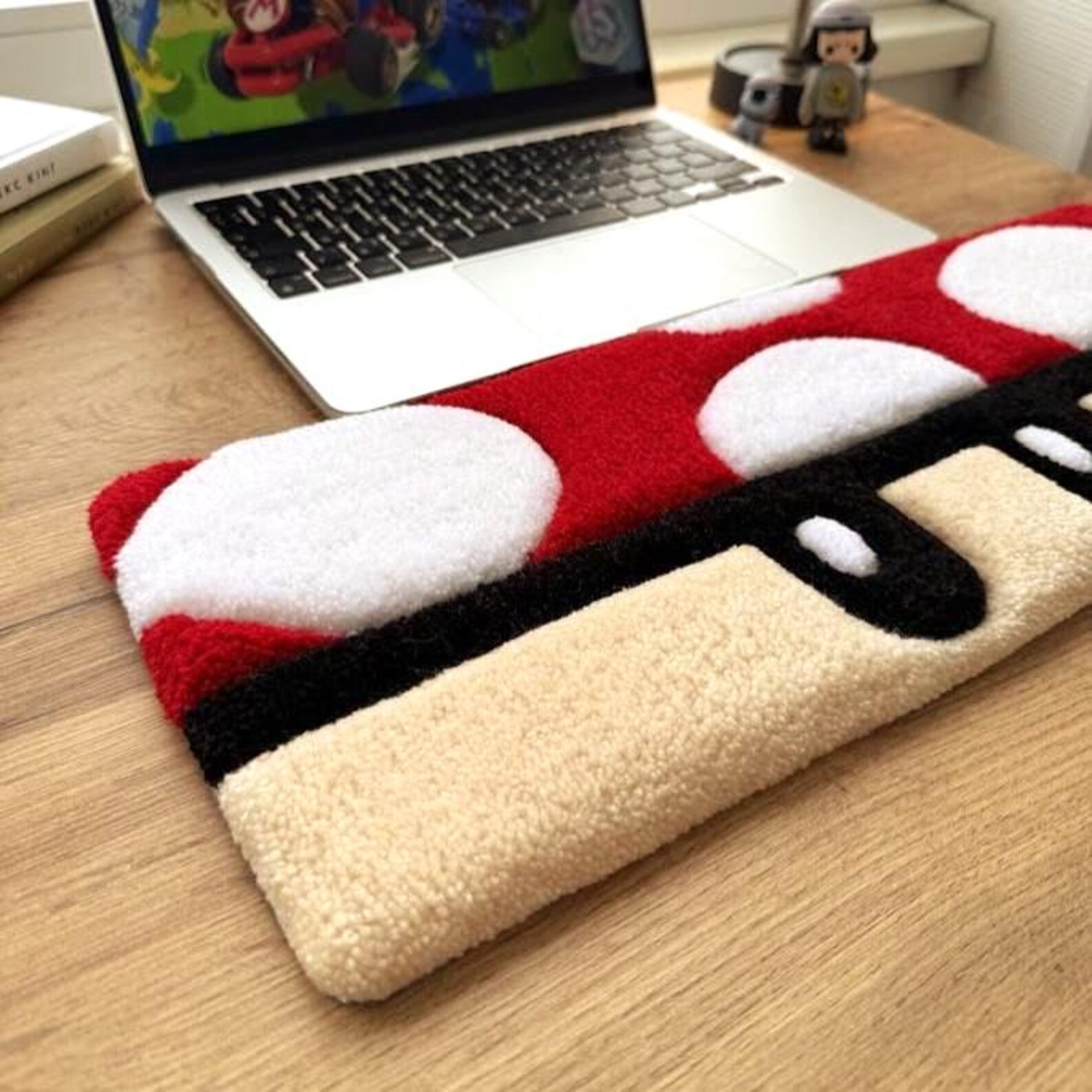 Custom Cartoon Desk Mat – Tufted Gift Idea. Tufted Keyboard Rug – Pixel ...