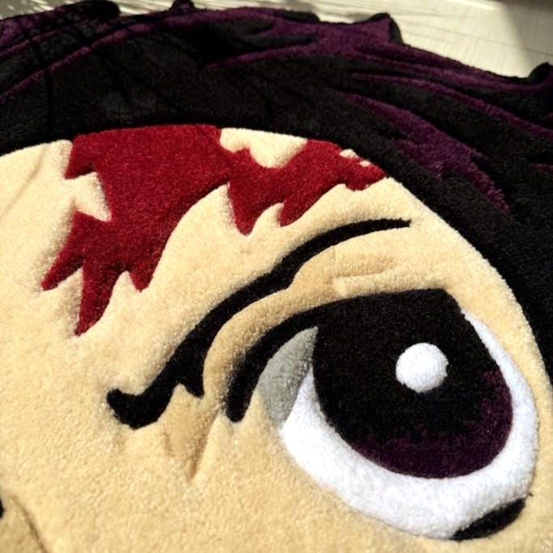 Anime Tufted Rug – Demon Slayer Inspired Tanjiro Mat – Custom Handmade ...