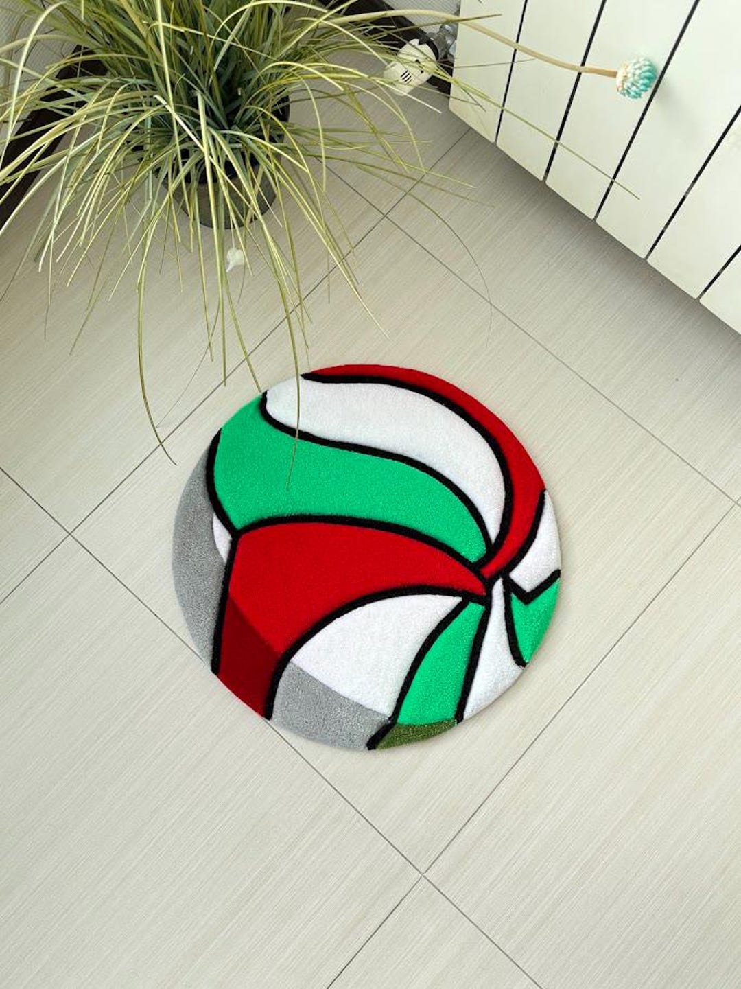 Custom Round Rug – Handmade Tufted Circle Carpet, Modern Bedroom or ...