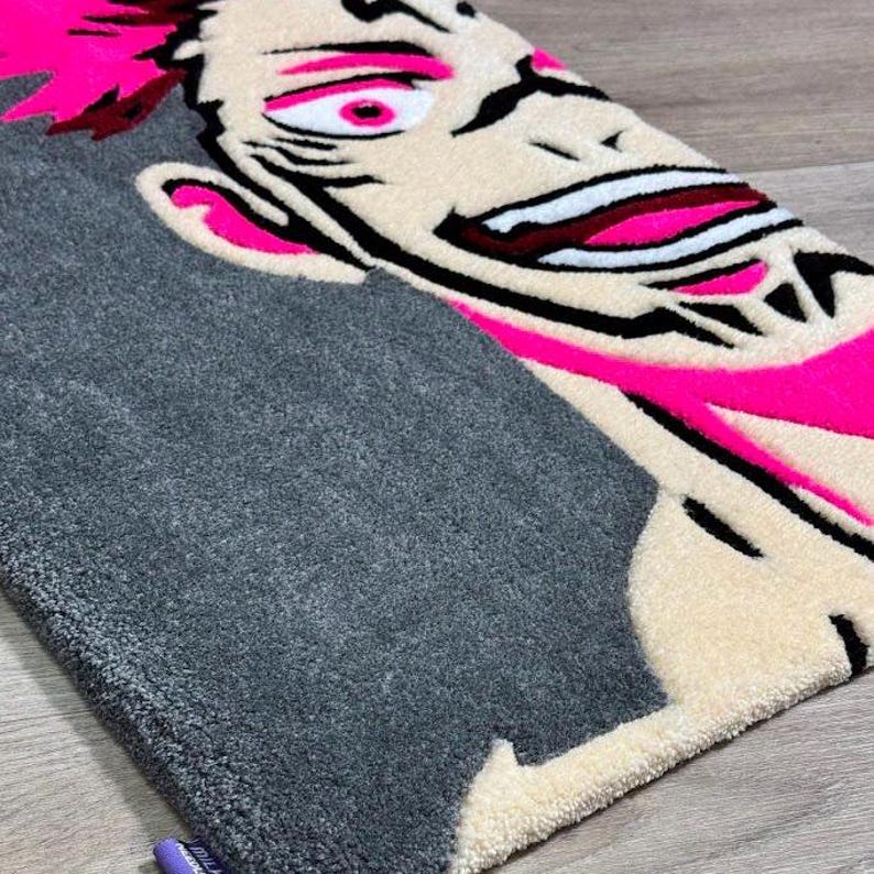 Anime Rug, Japanese Anime Rug, Hand Tufted Rug, Cute Nursery Rug ...
