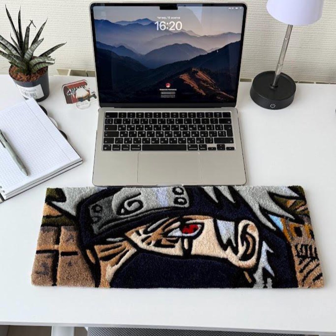 Tufted Keyboard Rug – Handmade Gaming Desk Mat, Anime Computer Carpet ...