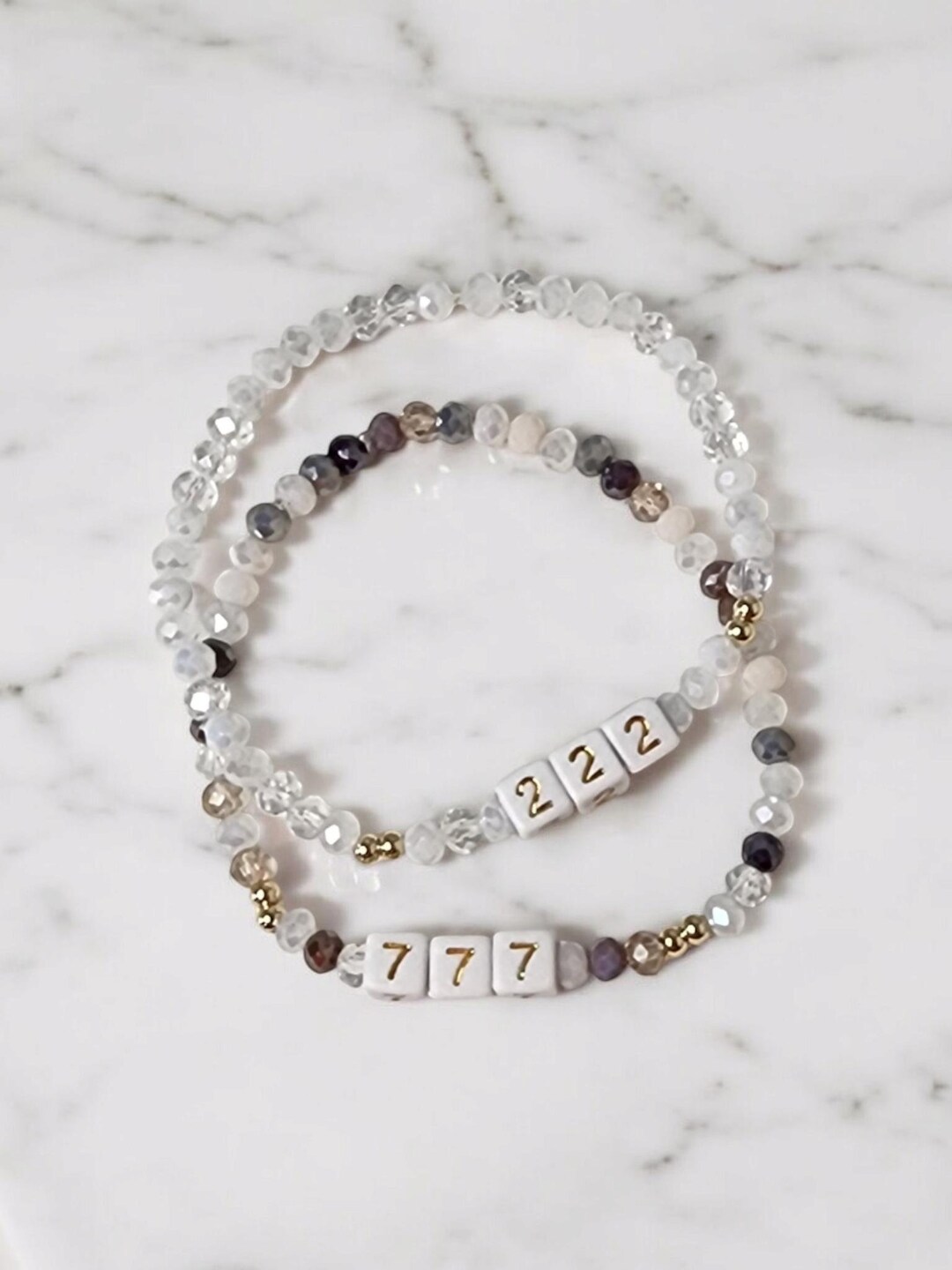 Angel Numbers Bracelet - Custom Beaded Number Bracelet Gift for Her ...