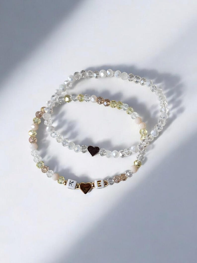 2 Initials Bracelet - Personalized Bracelet With Two Initials - Custom ...