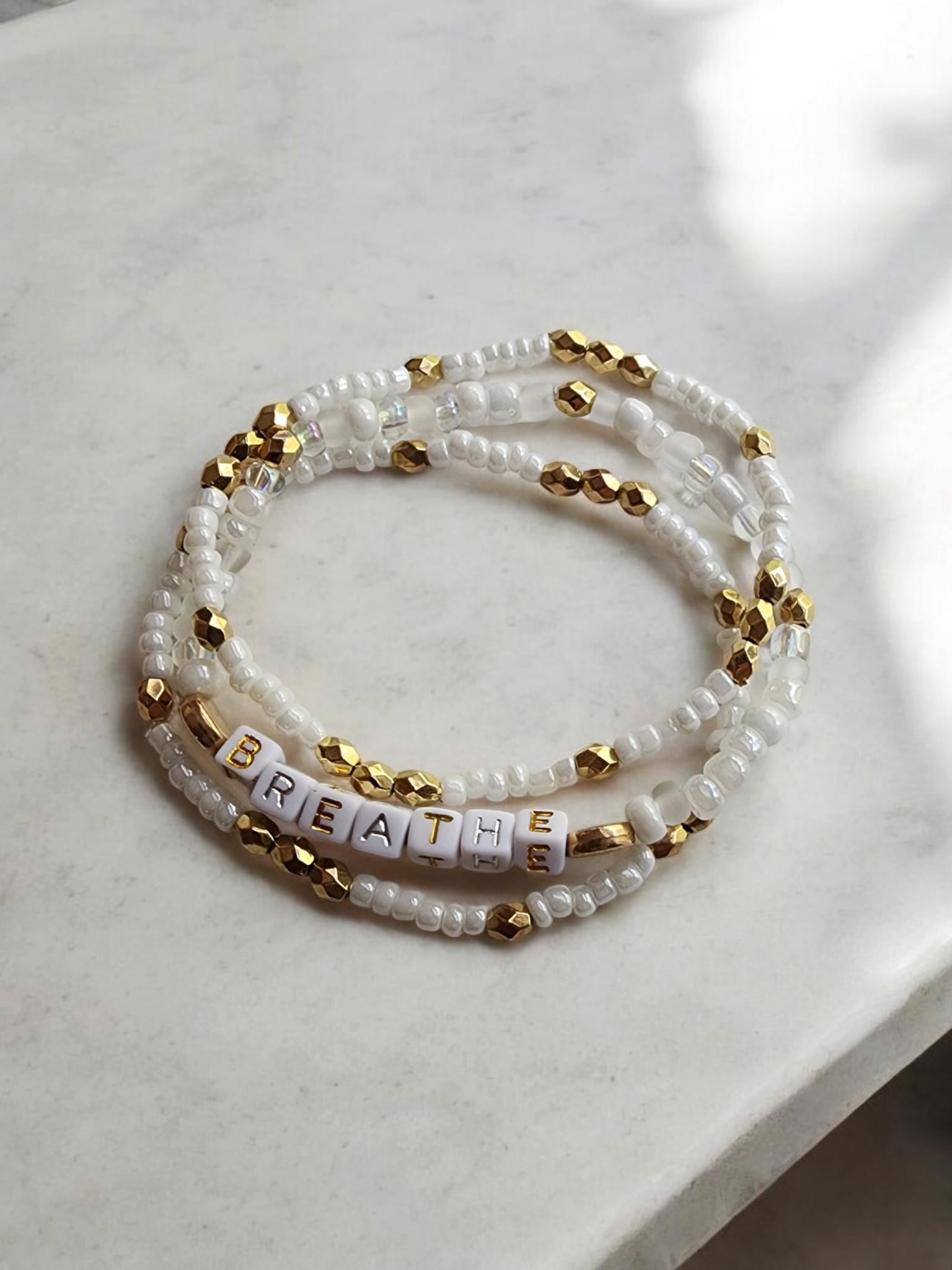 Custom Word Bracelet - Personalized Word Bracelet - Seed Bead Bracelet ...