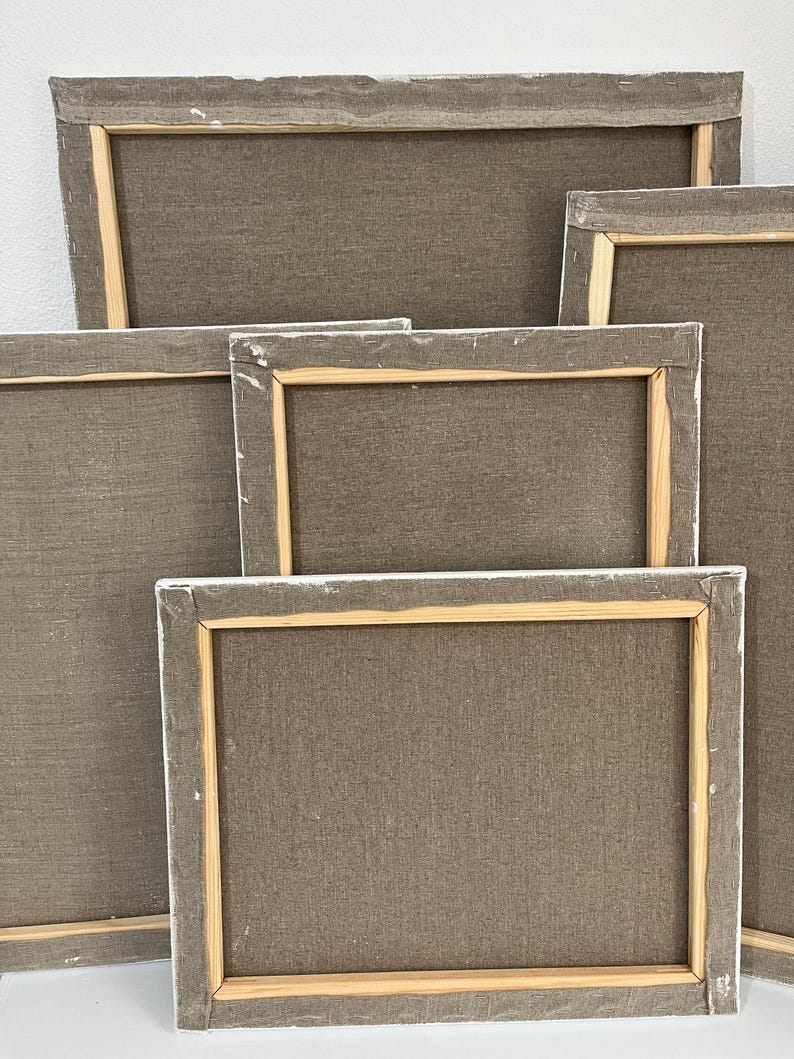 100% Linen Canvas on Frame, Blank and Stretched Canvas, Artist Painting ...