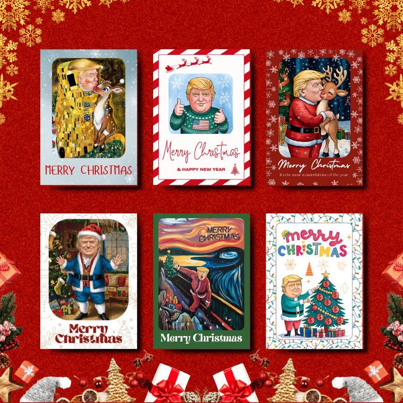 Trump Christmas Card - Etsy