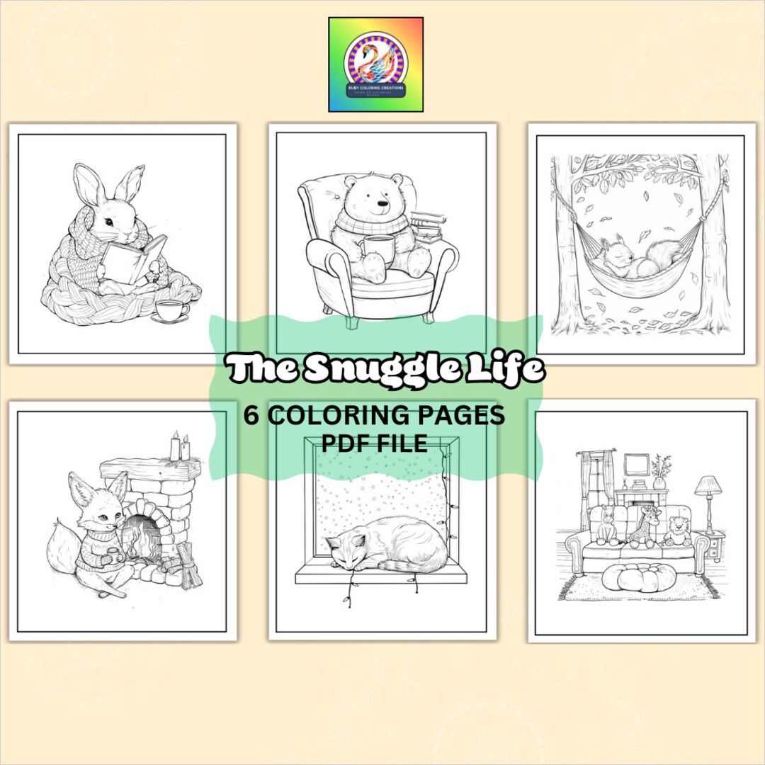 The Snuggle Life: Snuggled Creatures in Cozy Homes Cute and Comfy ...
