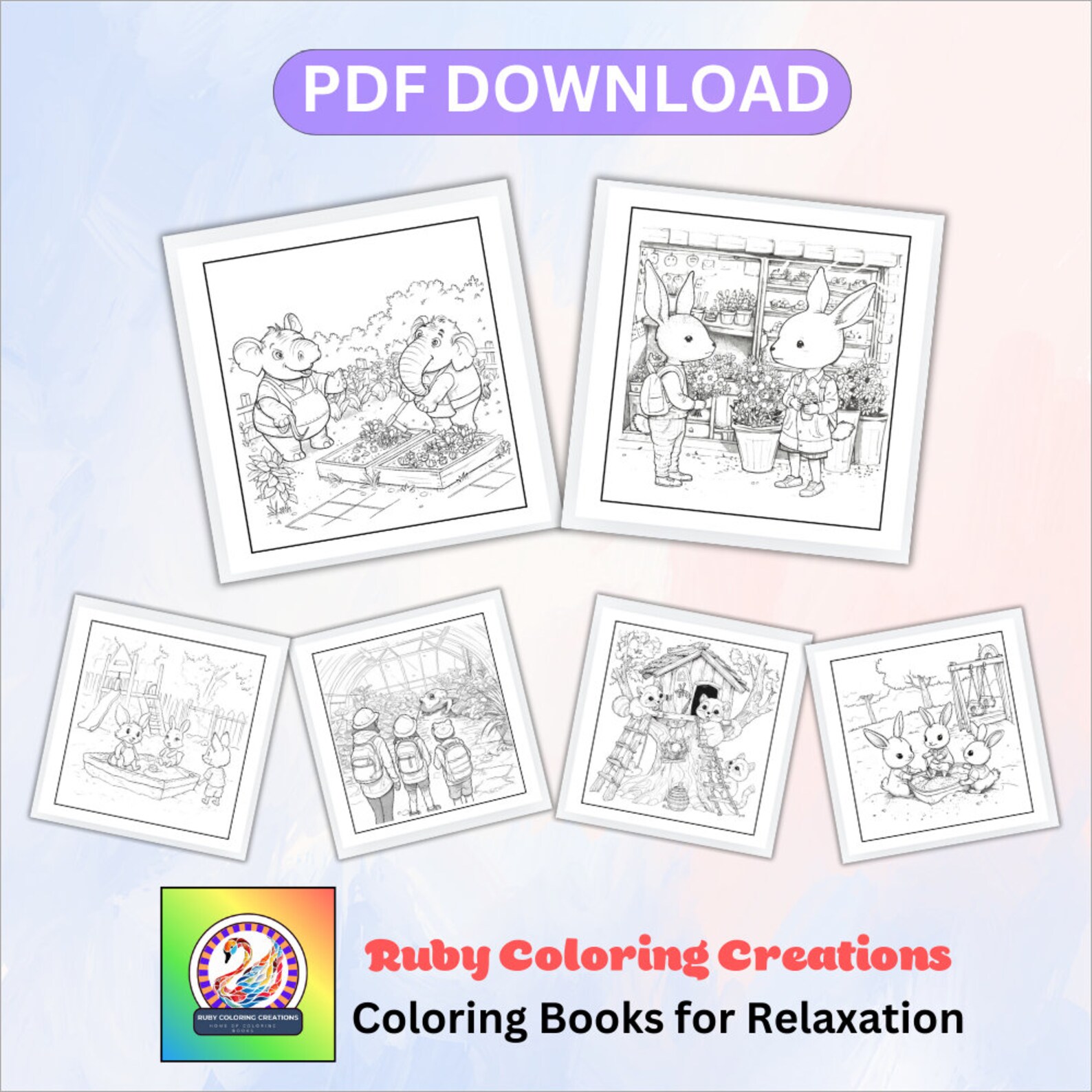 Cuddly Companions in Action: Cute and Cozy Animal World A Relaxing ...