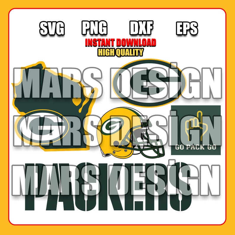Green Bay Packerrs Football SVG PNG Bundle, Svg Sports Files, Svg for ...
