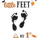 Personalized Baby's First 1st Halloween Footprint Art DIY Craft ...