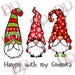 Hanging With My Gnomies Svg Christmas Gnomes Svg Three Gnomes - Etsy