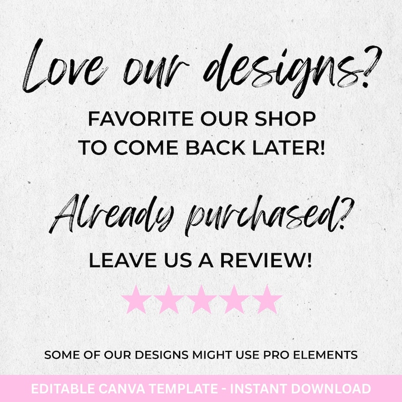 Editable Canva Social Media Template, Instant Download, Business ...