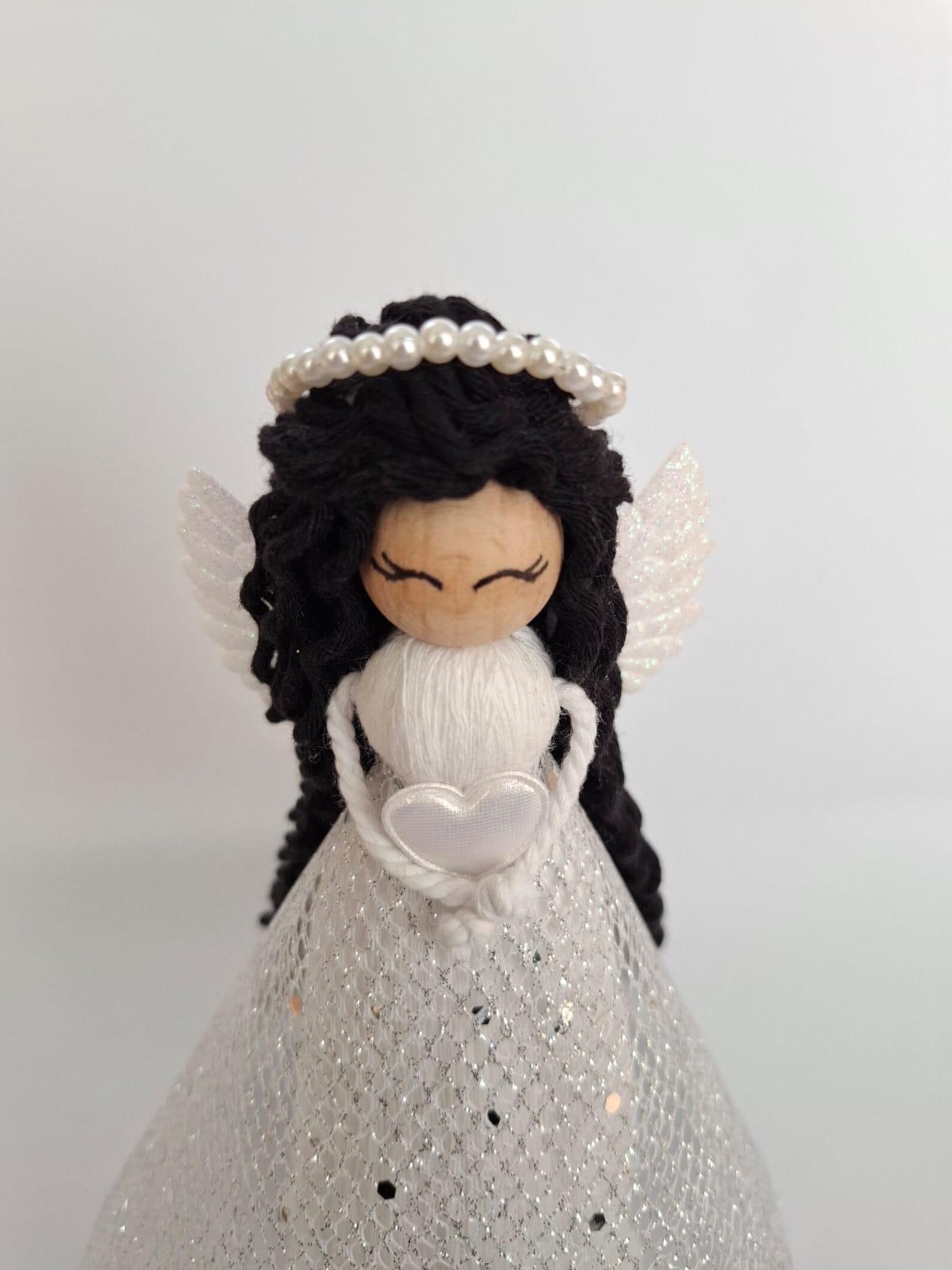 Standing Guardian Angel,macrame Doll,gift for Bride, New Baby ...