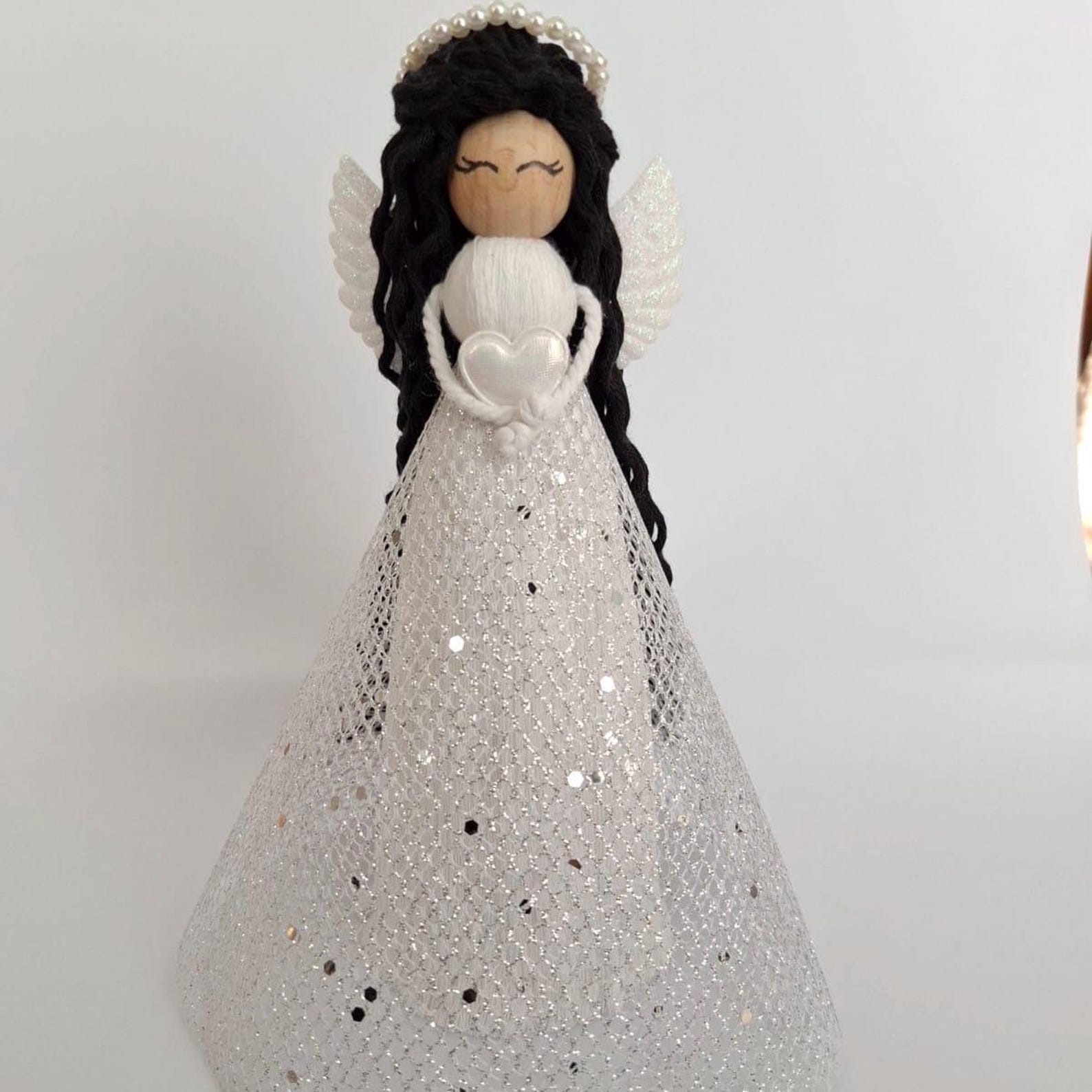 Standing Guardian Angel,macrame Doll,gift for Bride, New Baby ...