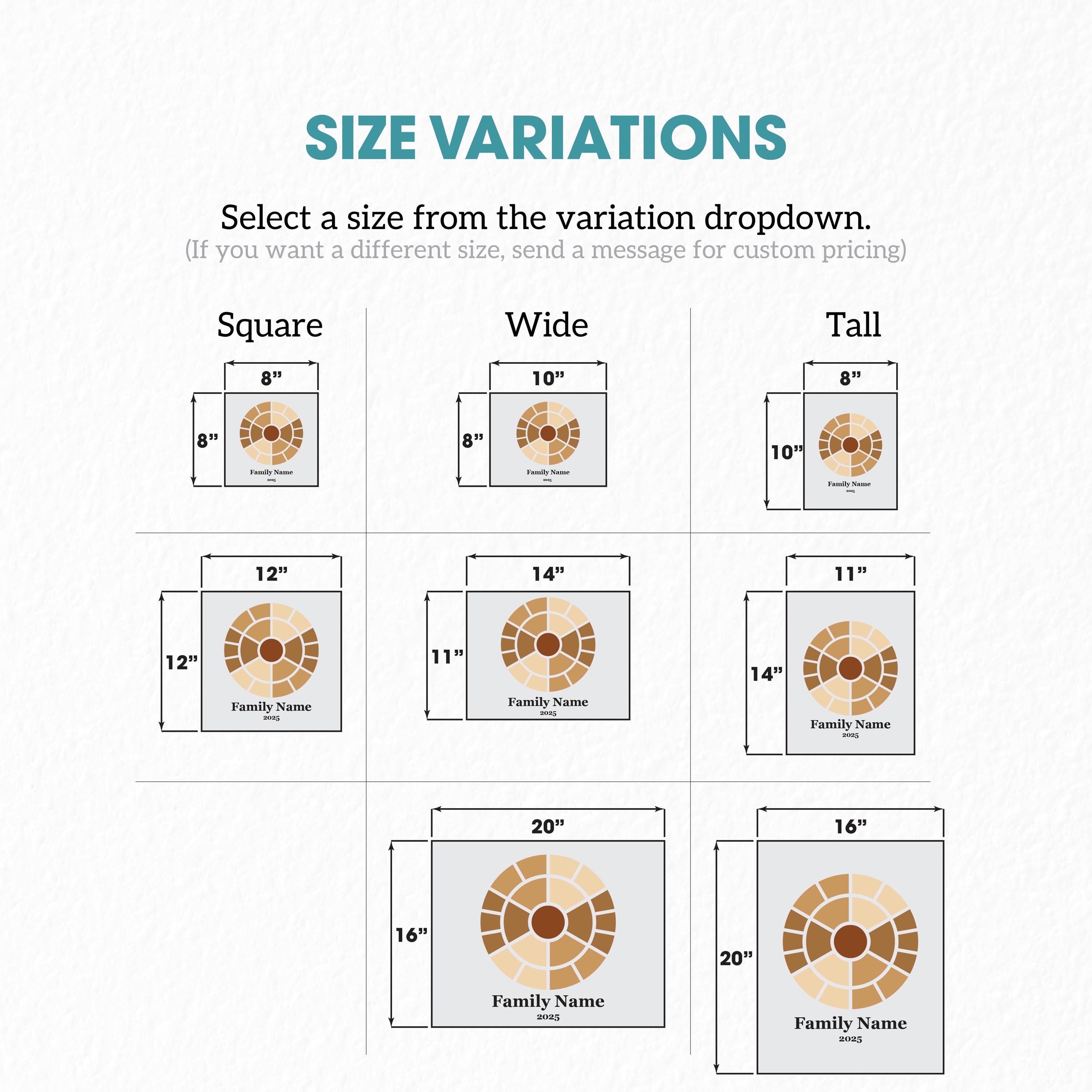 2-4 Generation Descendants Family Tree: Antique Style. Perfect Gift for ...