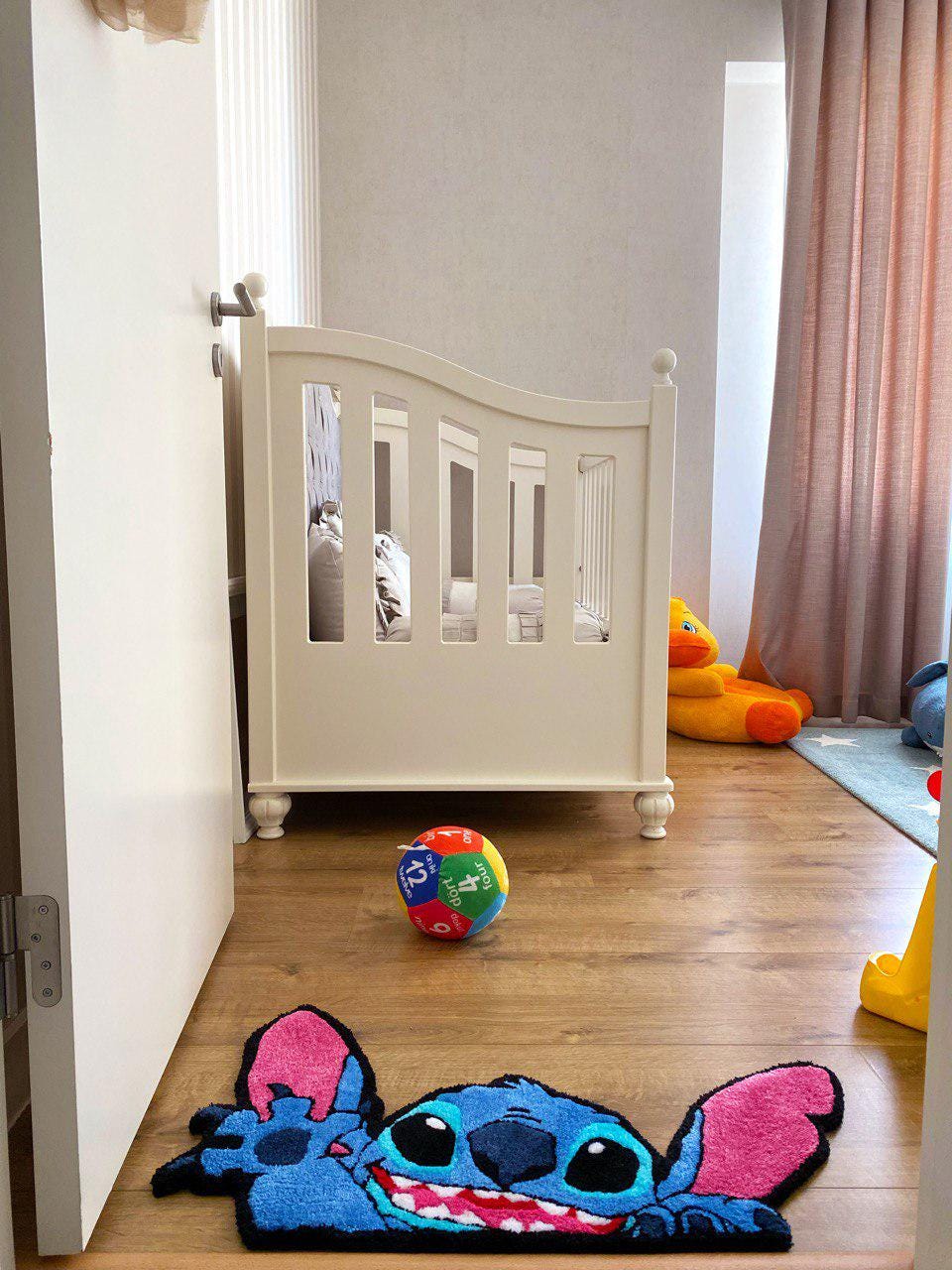 Stitch Cartoon Tufted Rug for Kids Room Play Areas Handmade Fluffy ...