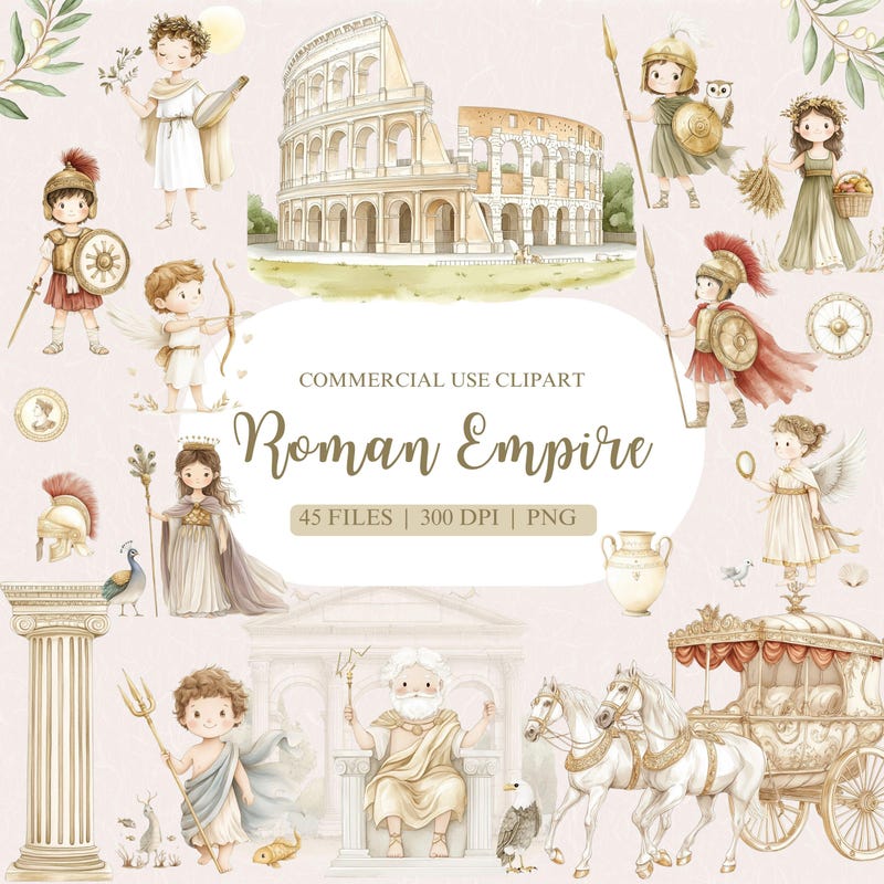 Rome Clipart - Etsy