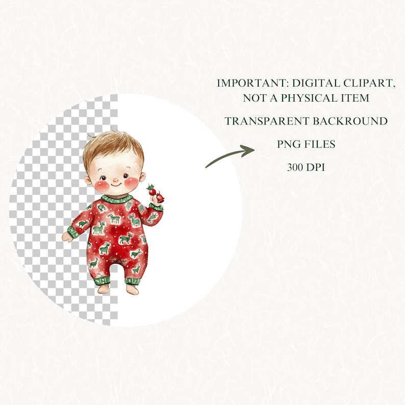 Cute Watercolor Christmas Clipart Bundle, Family Clipart, Santa Claus ...