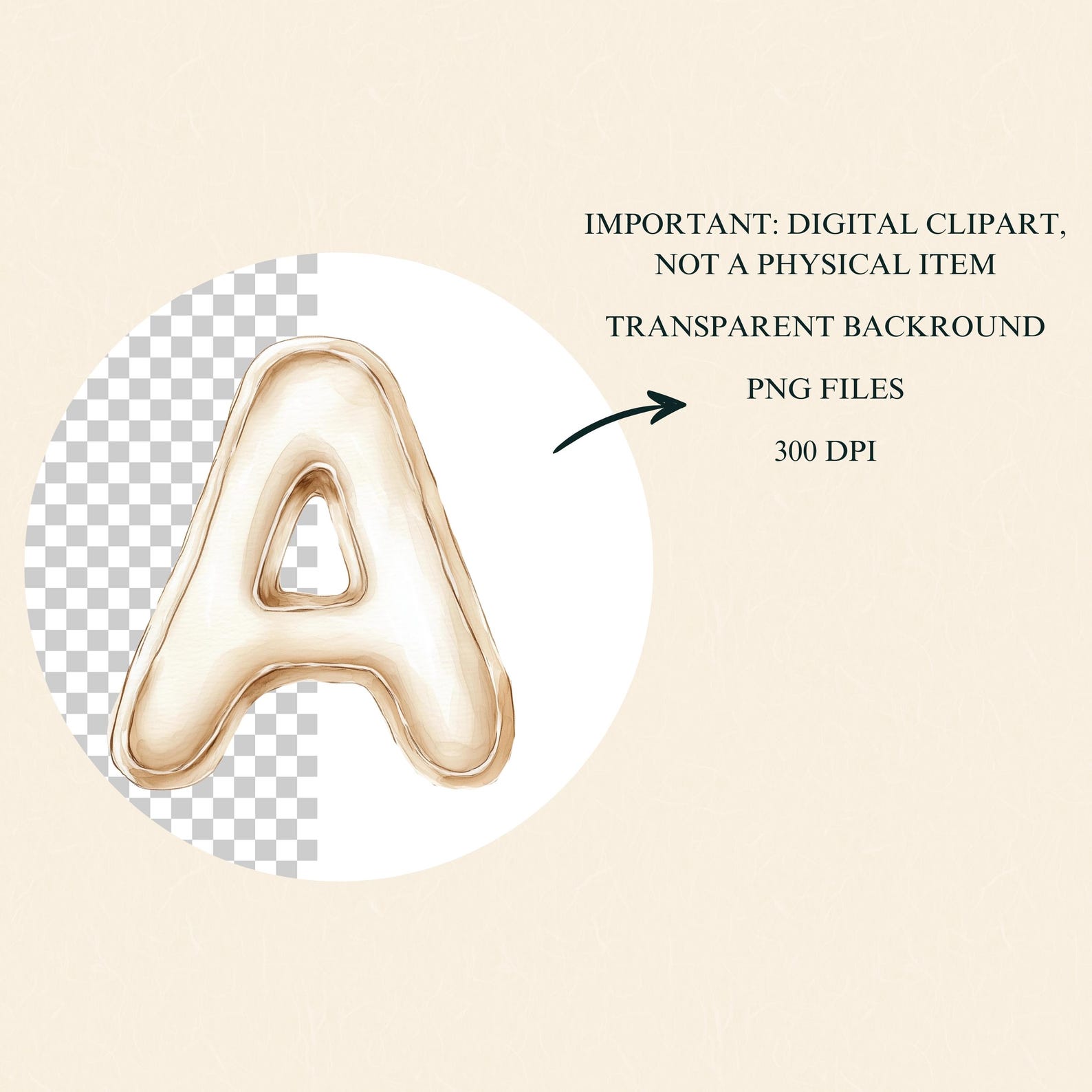 Alphabet Watercolor Clipart, Alphabet PNG, Baby Monthly Milestone ...