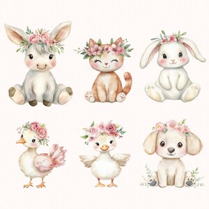 Farm Animals Clipart, Spring Clipart, Farm Friends, Farm Animals PNG ...