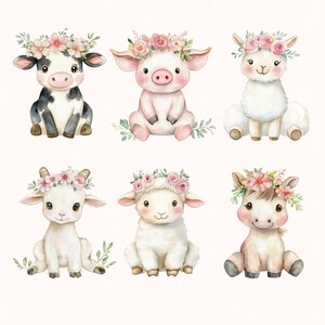Farm Animals Clipart, Spring Clipart, Farm Friends, Farm Animals PNG ...