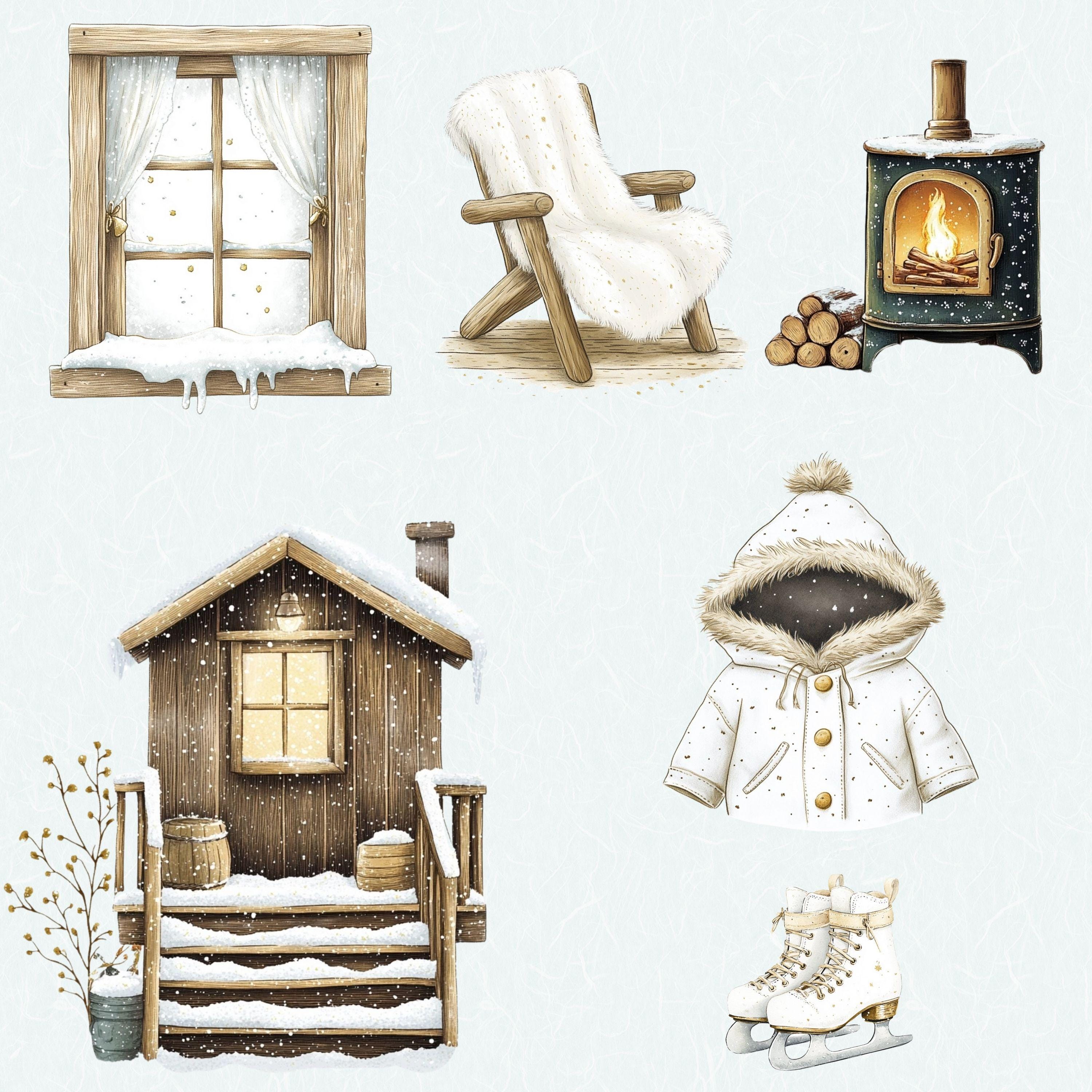 Watercolor Arctic Animals Clipart, Polar Bear, Owl, Wolf, Seal, Penguin ...