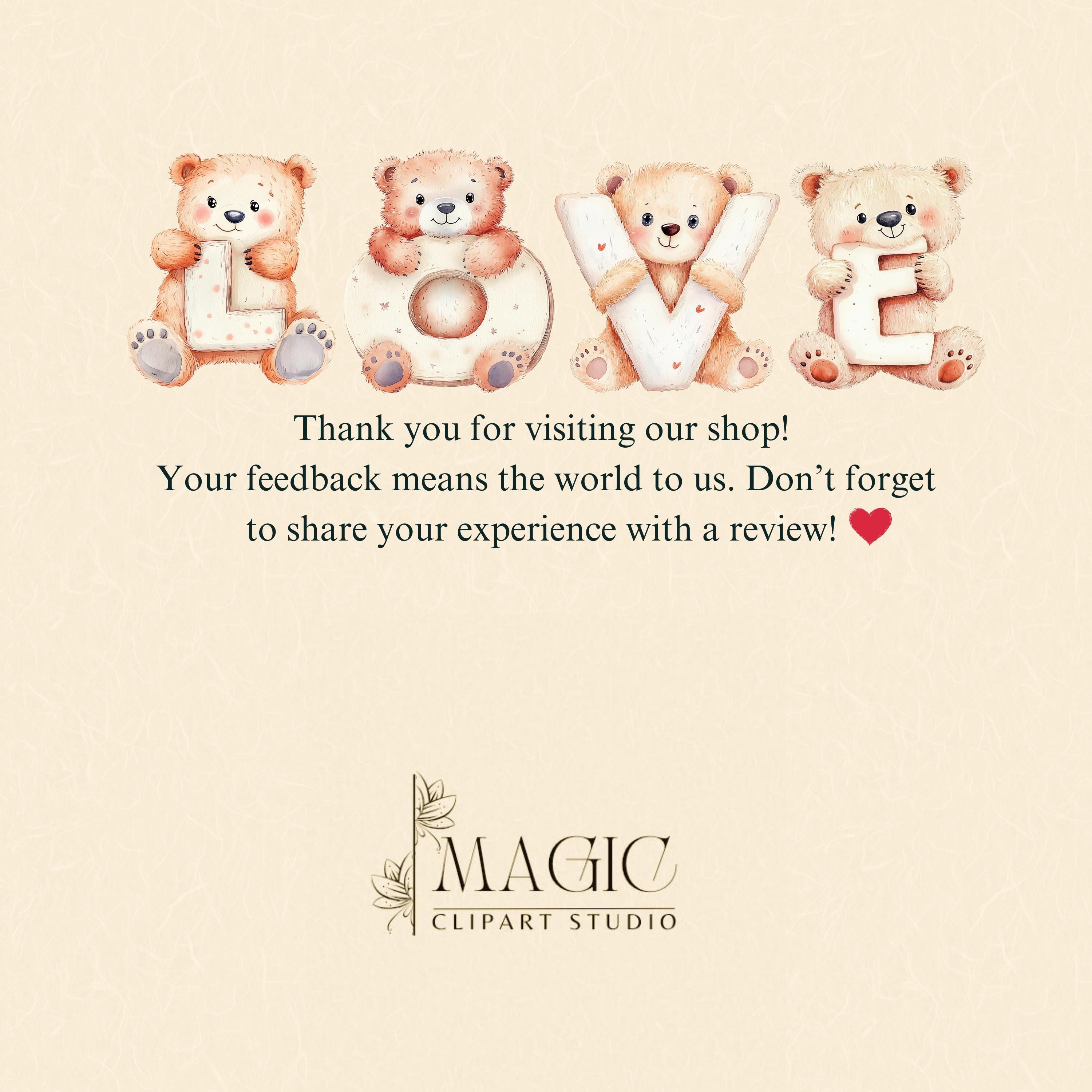 Teddy Bear Alphabet Clipart, Watercolor Animal Alphabet Clipart ...