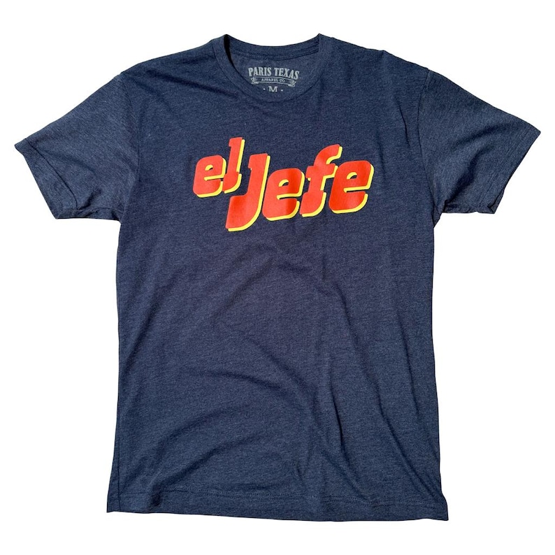 El Jefe (the Boss) Men's Graphic T-shirt - Midnight Navy - Etsy