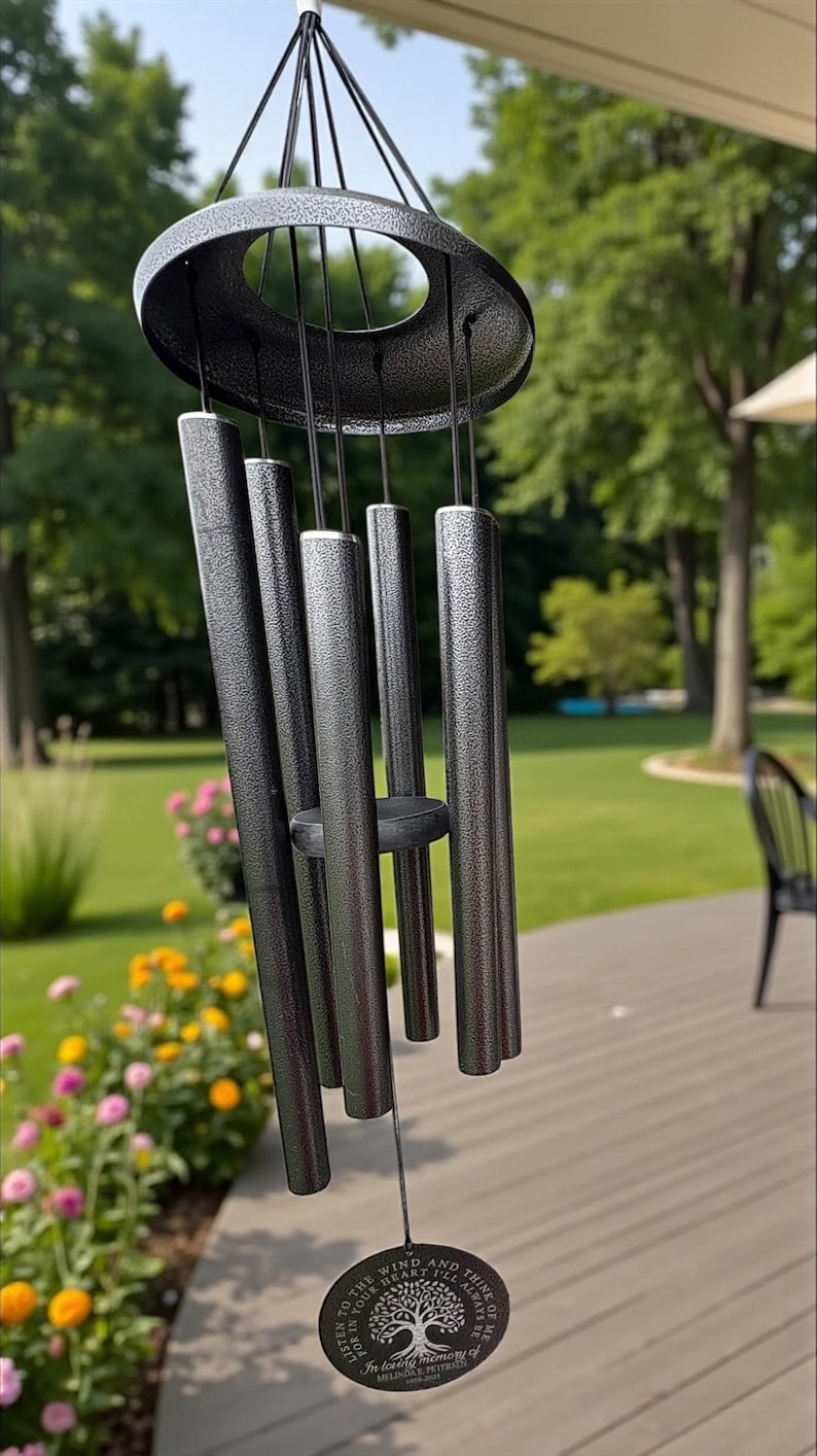 Personalized Memorial Wind Chime | Listen to the Wind | in Memory of ...
