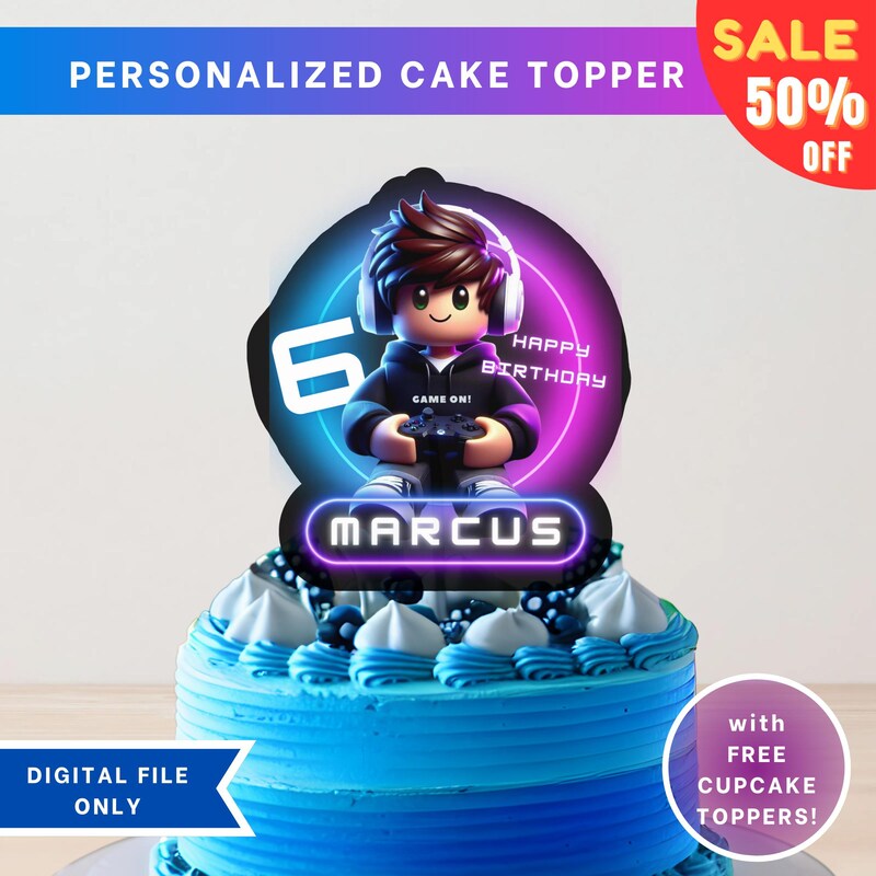 Roblox Cake Topper - Etsy Canada