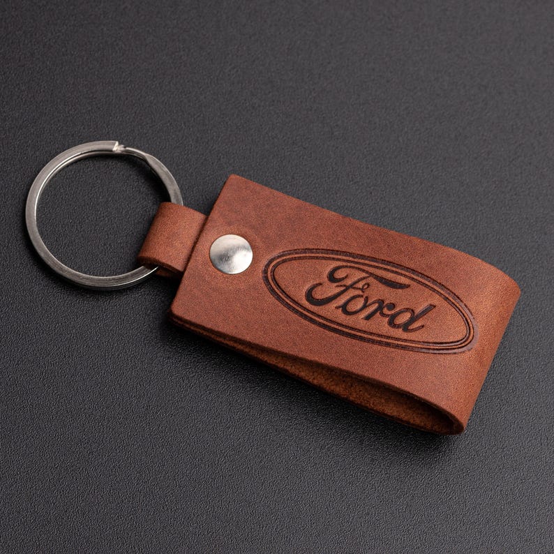 Leather Keyring Suitable for Ford Crazy Horse High Quality Leather - Etsy