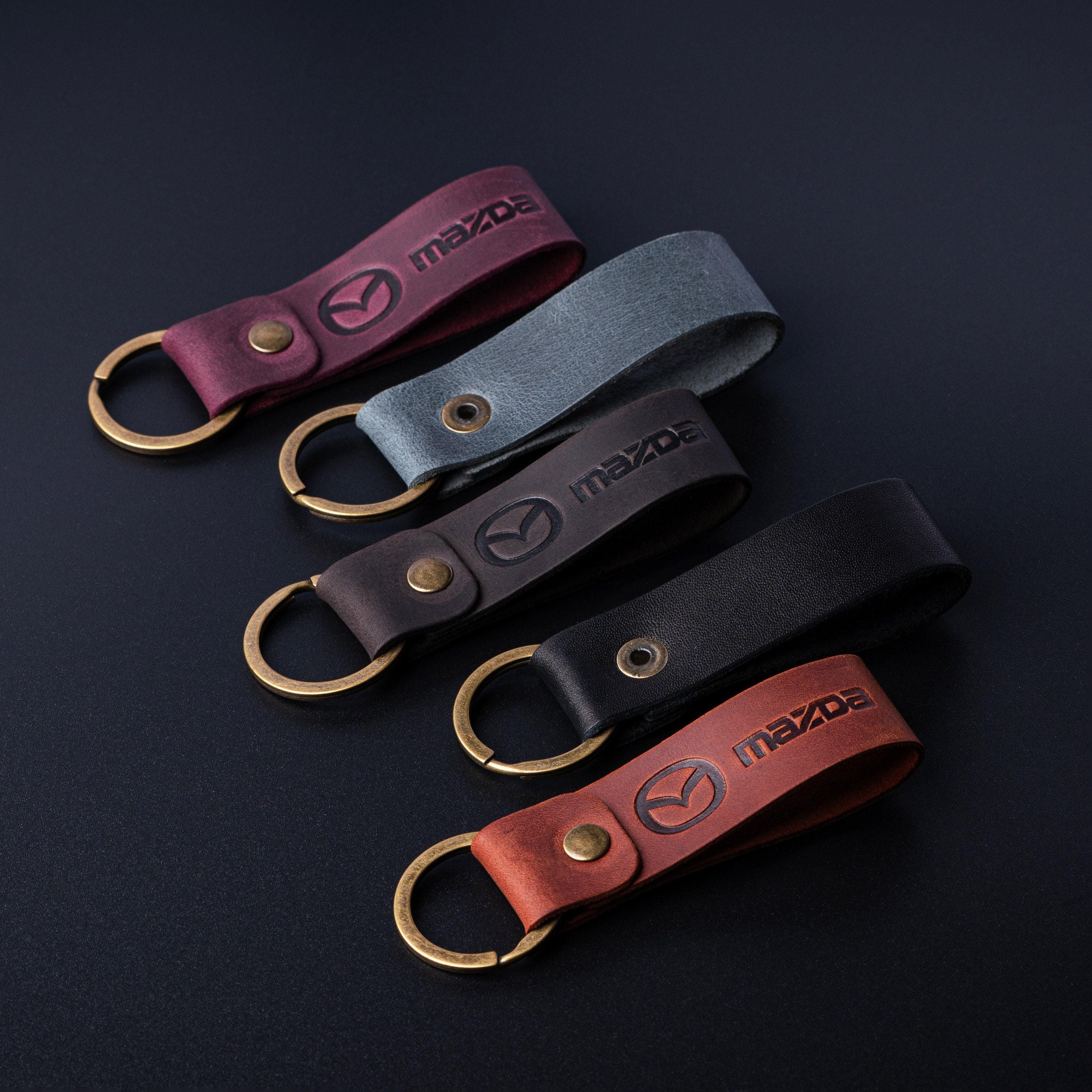 Mazda Leather Keyring Exclusive Crazy Horse or Full Grain Leather - Etsy