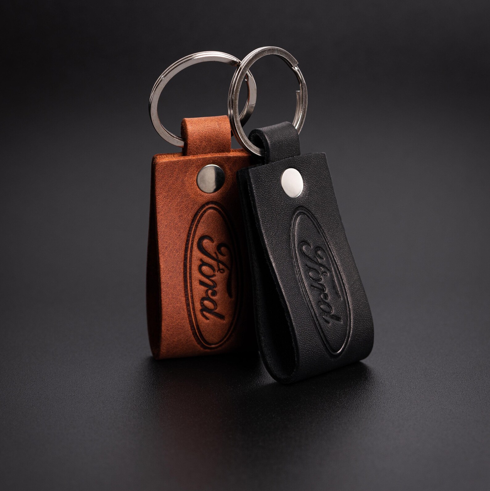 Leather Keyring Suitable for Ford Crazy Horse High Quality Leather - Etsy