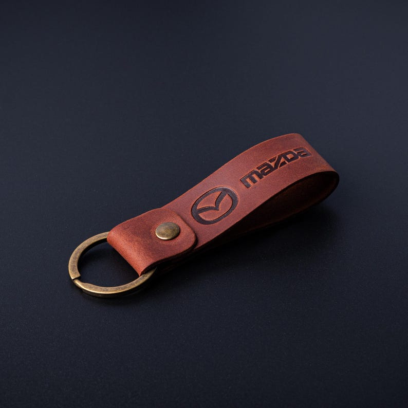 Mazda Leather Keyring Exclusive Crazy Horse or Full Grain Leather - Etsy