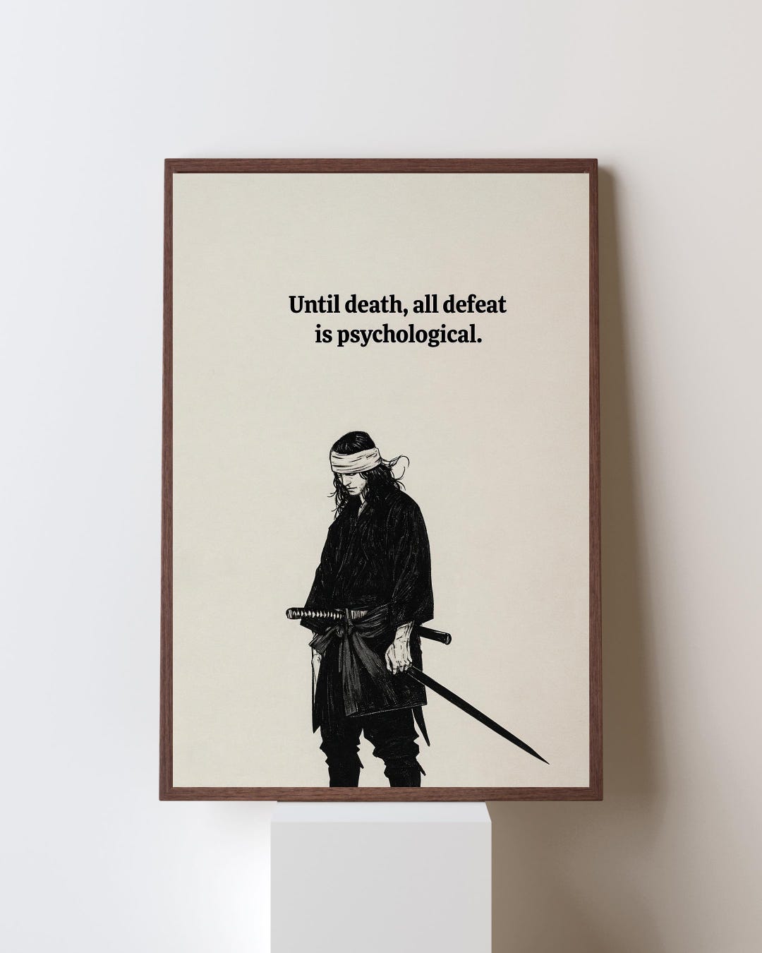 Samurai Motivation Poster | Warrior Spirit Wall Art | Martial Arts ...