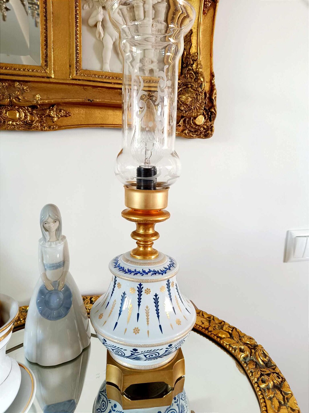 Vintage Sevres Porcelain Decor Table Lamp French - Etsy