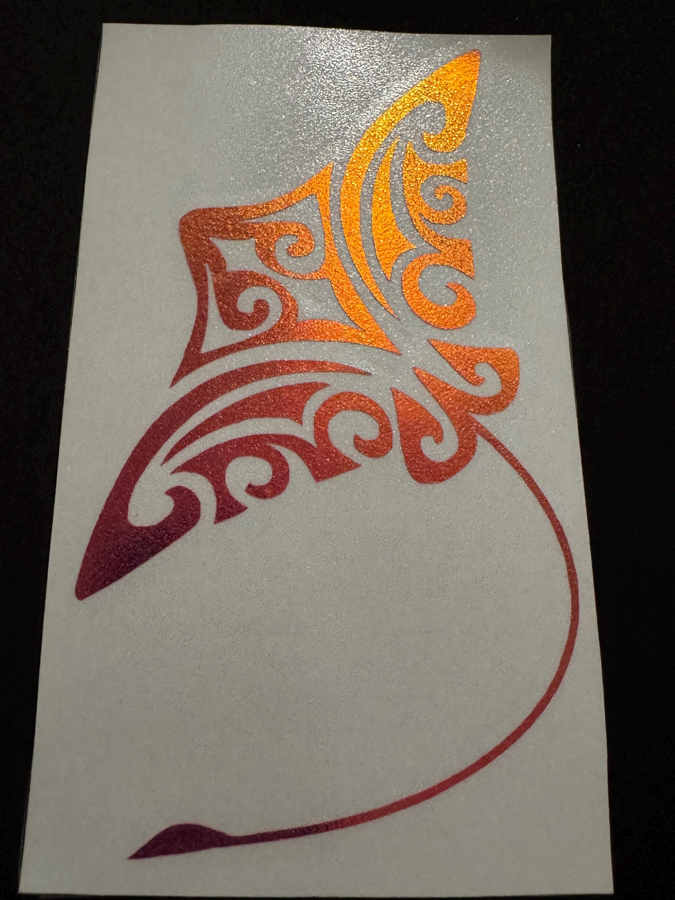 Hawaiian Tribal Car Decal - Polynesian Stingray Design - Weatherproof ...