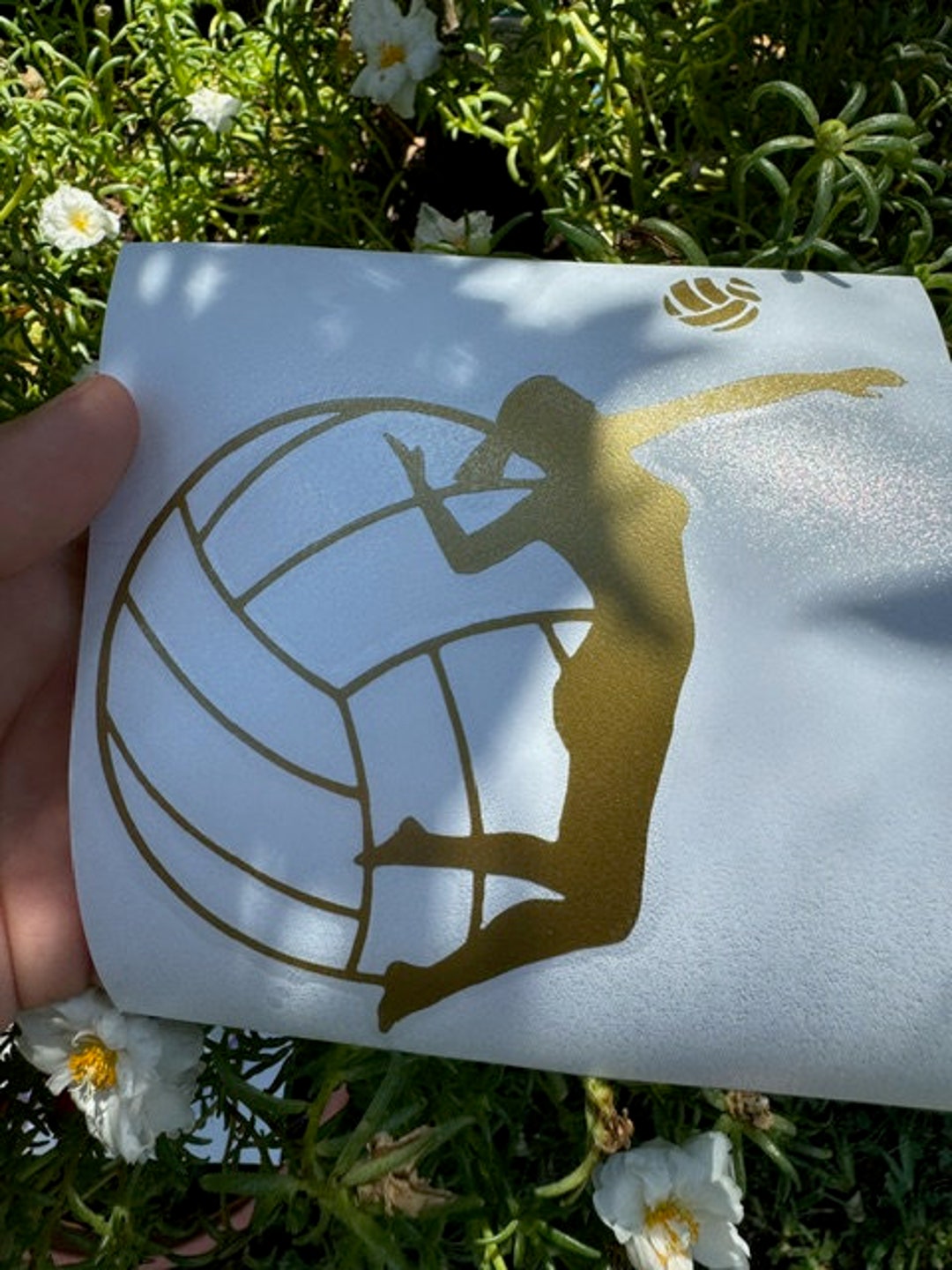 Volleyball Car Decal, Athletic Car Decal, Gift for Her, Vinyl Car Decal ...