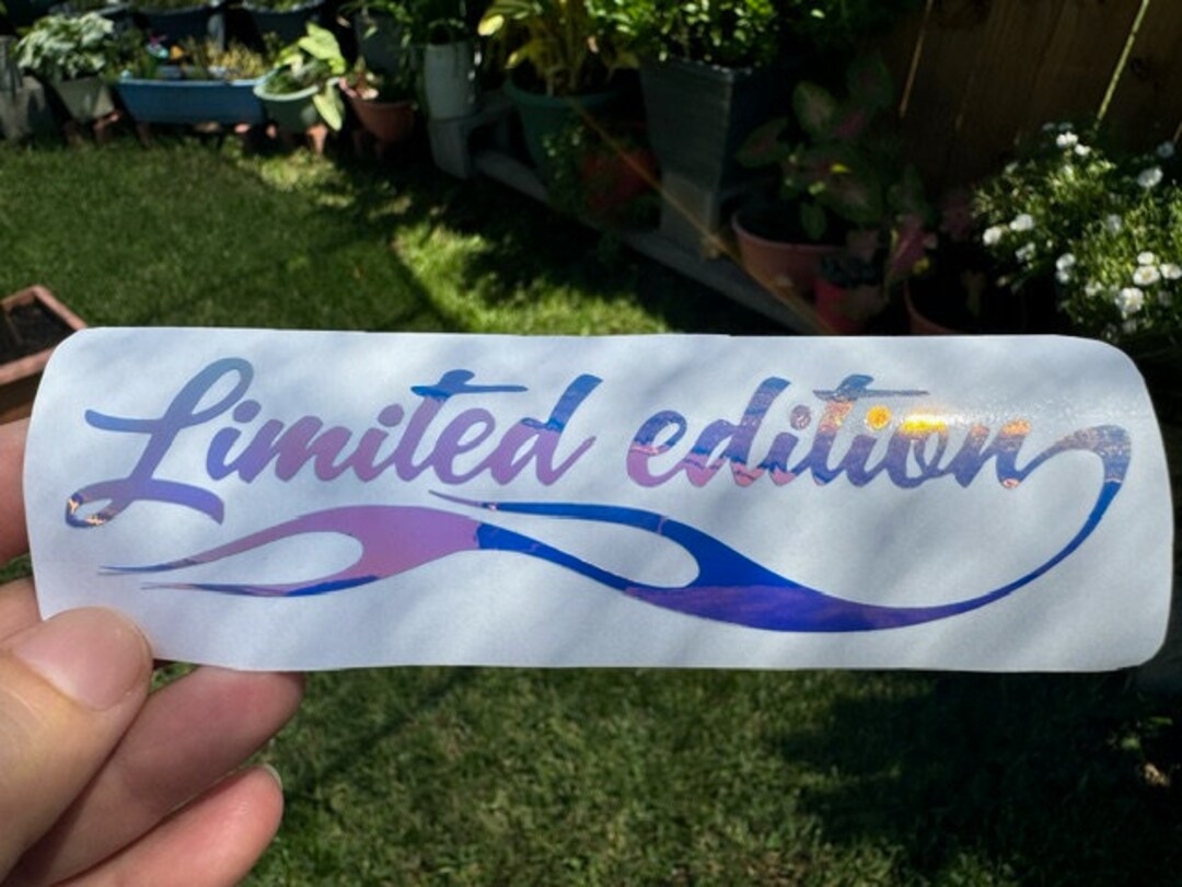 Holographic Decal, Vinyl Car Decal, Gift for Her / Him, Car Decal for ...