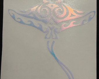 Hawaiian Tribal Car Decal - Polynesian Stingray Design - Weatherproof ...