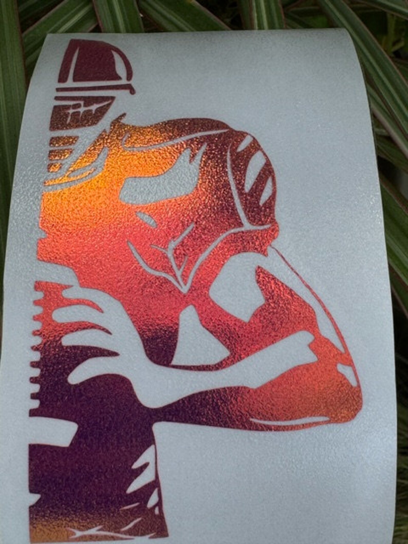 Football Car Decal, Athletic Car Decal, Gift for Her, Vinyl Car Decal ...