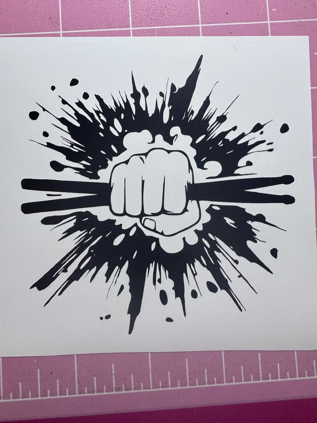 Drummer Sticks Decal, Weatherproof Vinyl Decal for Cars, Laptops, or ...