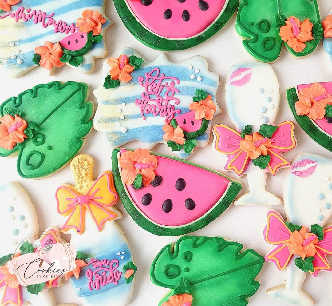 1 Dozen Bachelorette Pool Party Cookies - Etsy