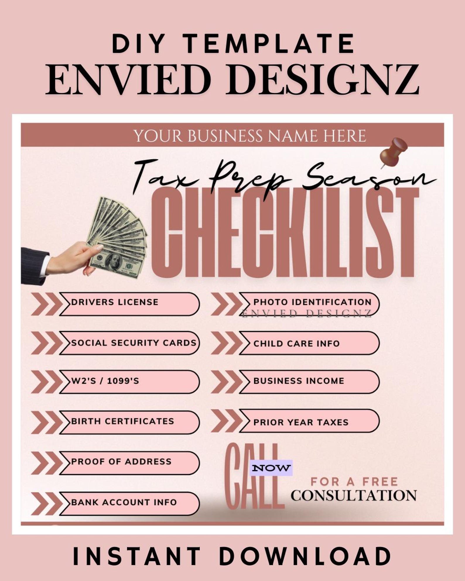 7 DIY Tax Preparation Flyers Bundle | Tax Prep | Tax Flyer Template ...