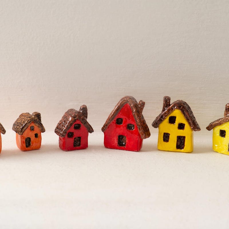 Miniature Clay House - Etsy