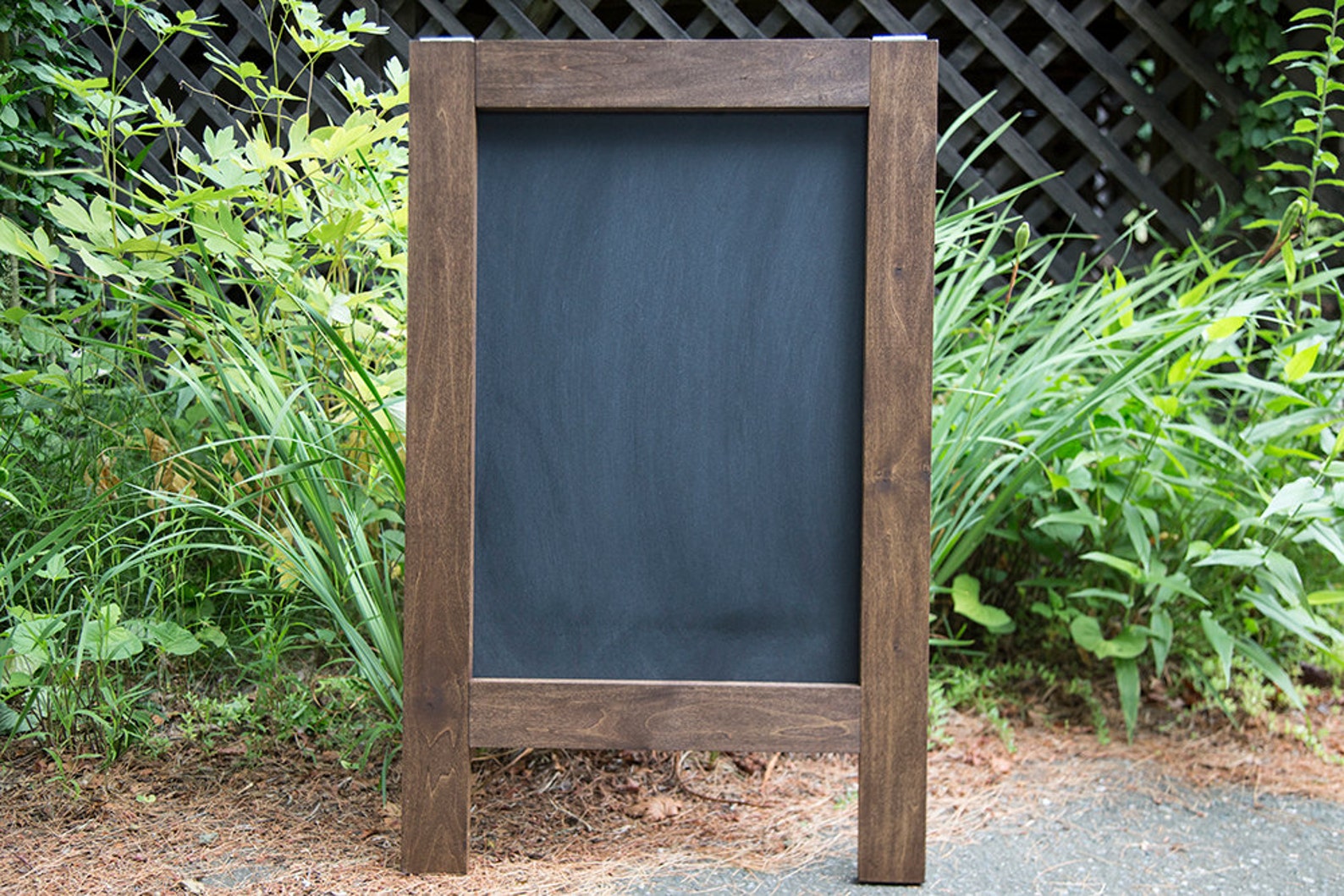 Rustic Chalkboard Sandwich Board Welcome Wedding Sign Blank 2nd Side ...