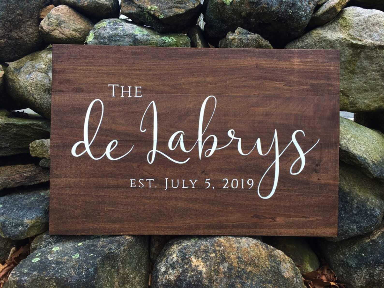 Wedding Date / Established Sign - Etsy